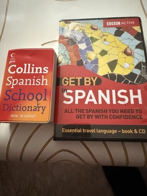 BBC ACTIVE " GET BY IN SPANISH " LEARNING LANGUAGE CD & BOOK (USED ...
