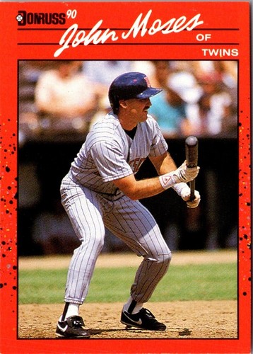1990 Donruss John Moses #590 Minnesota Twins Baseball Card | eBay