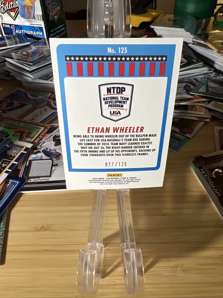 2025 Star Stripes Ethan Wheeler 77/125 Blue Ray Wave | eBay
