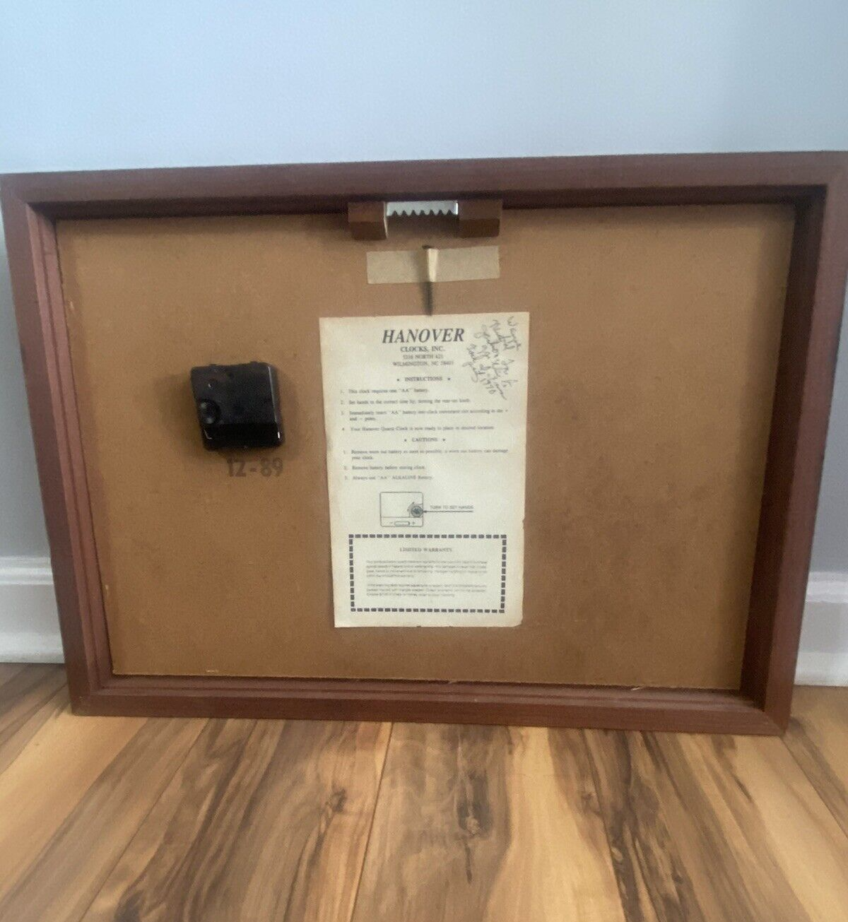 Vintage Pepsi Hanover Clock Samuels Grocery Burlap Glass 1990 | eBay