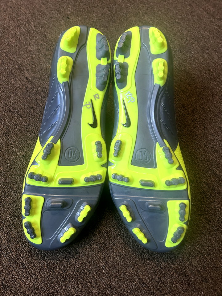 Nike T90 Laser III FG Mens Size 11.5 385402-470 Total 90 Gray Yellow ...