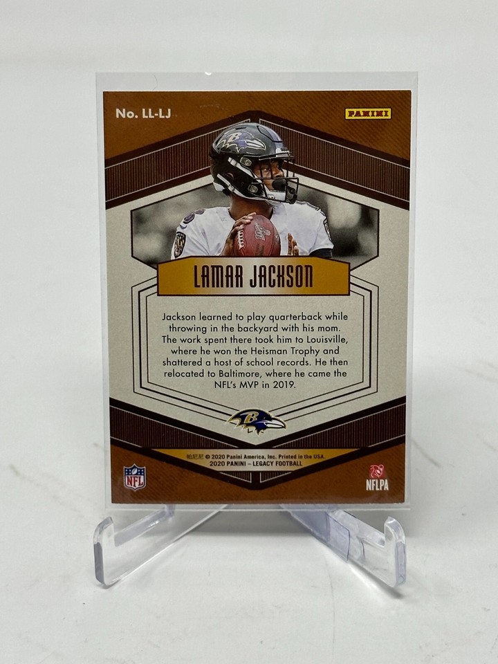 2020 Legacy Football Lamar Jackson Lasting Legacies Card #LL-LJ | eBay