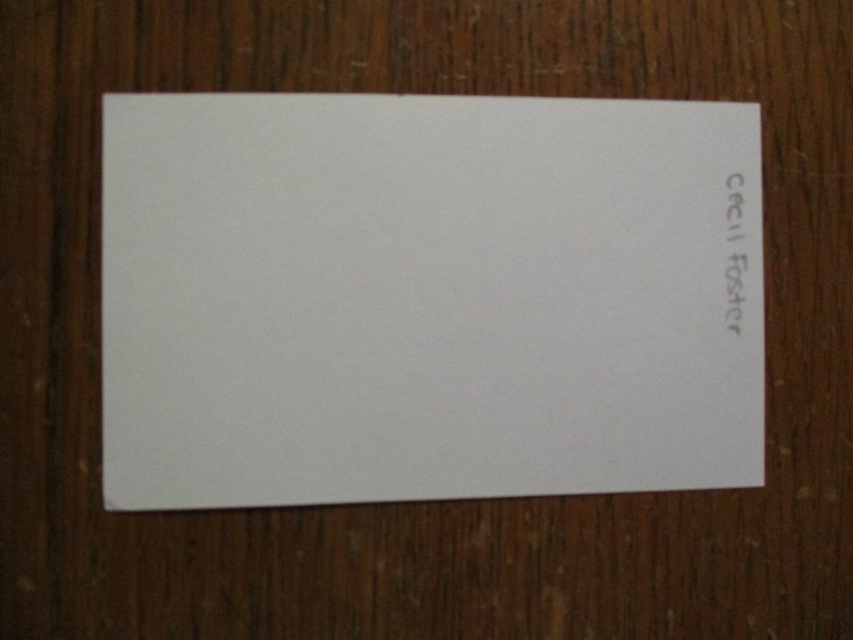 CECIL FOSTER(Died-2016)(390th Tactical Fighter Squadron)Signed 3 x 5 ...