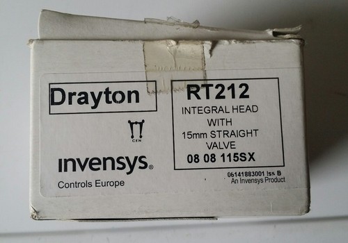 drayton RT212 integral head 15mm straight valve | eBay UK