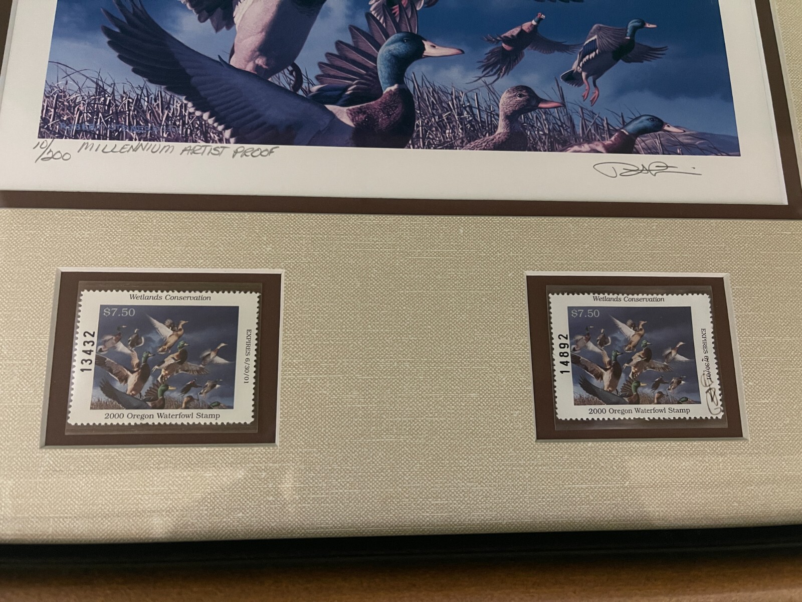 2000 Oregon State Duck Stamp Print - Mallard - by Robert Steiner Artist ...