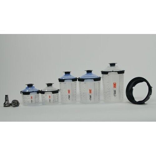 3M PPS 26312 Series 2.0 Spray Gun Cup, Lids and Liners Kit, Midi 13.5 ...