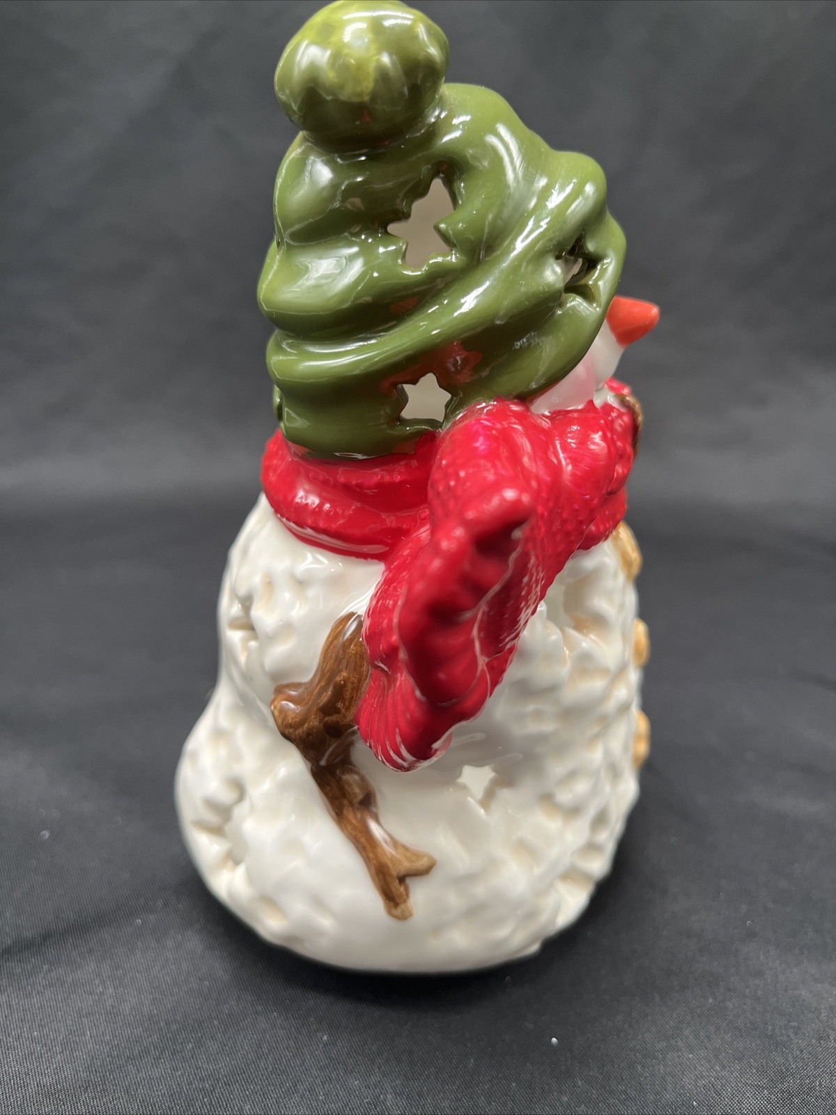 HALLMARK JAN KARON CERAMIC MITFORD SNOWMAN TEA LIGHT HOLDER 5 ½” | eBay