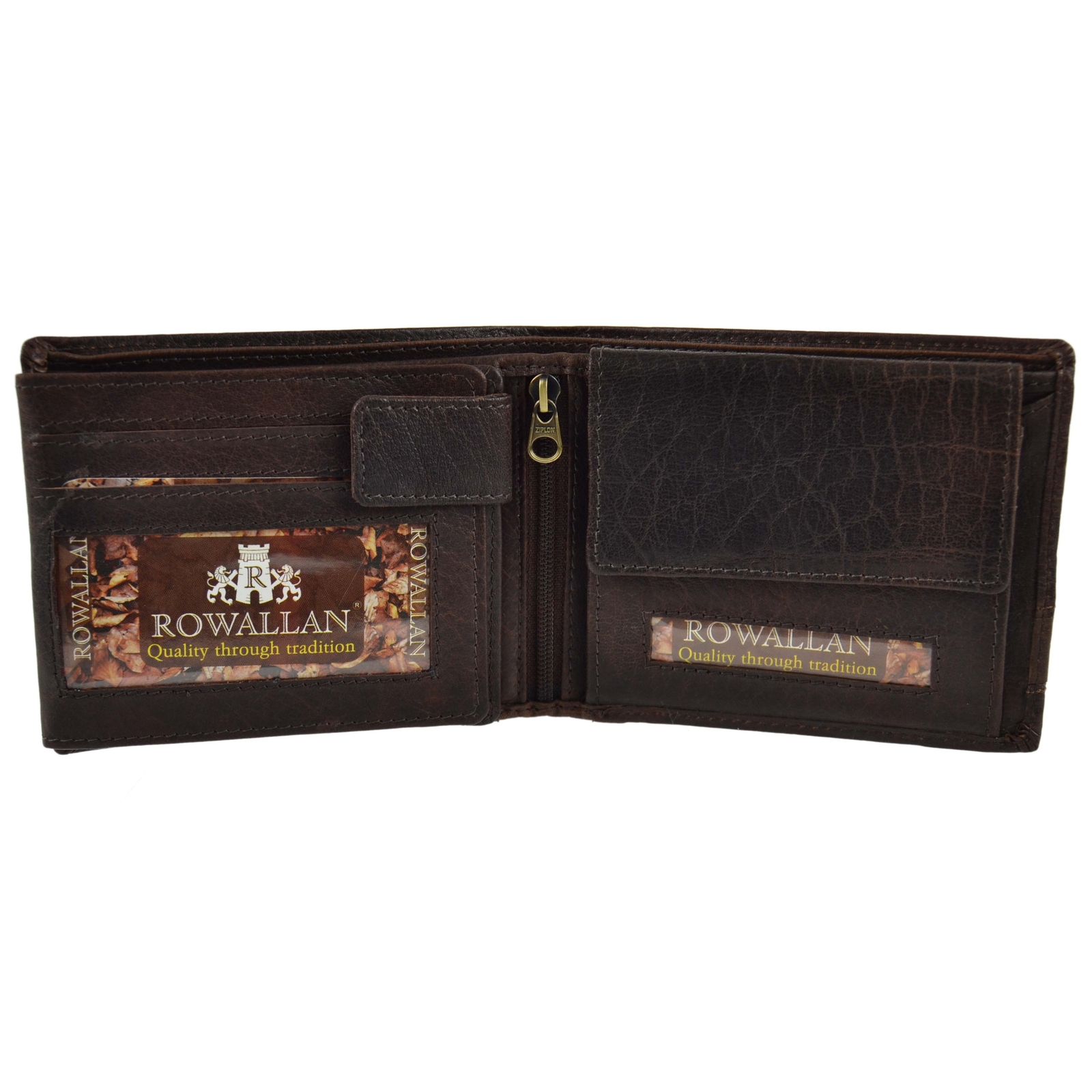 Mens Bi-Fold BUFFALO LEATHER WALLET Rowallan of Scotland; Panama ...