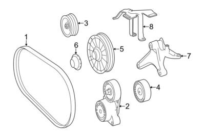 Genuine OEM Serpentine Belt Idler Pulley for Mercedes 2782020519 | eBay