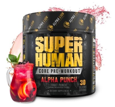 ALPHA LION Super Human Core Pre Workout Powder with Creatine for ...