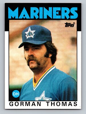 1986 Topps #750 Gorman Thomas Seattle Mariners | eBay