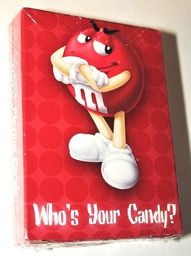 M&M's Red Who's Your Candy Deck Of Playing Cards New Sealed in Box | eBay