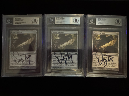 DANNY TREJO 🔥 Autographed Magic The Gathering: Trusty Machete 🔪 beckett ...