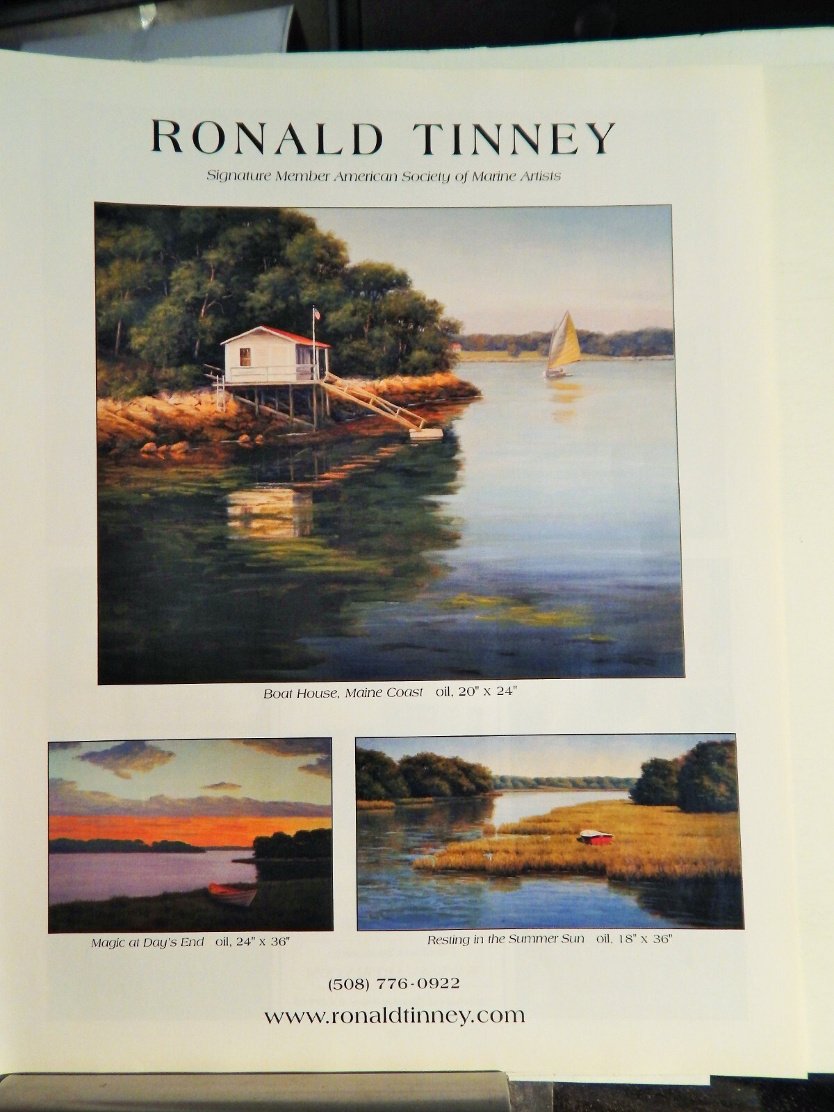 RONALD TINNEY / LEIF NILSSON ART PIECES VTG ORIG 2009-2 ADVERTISEMENT ...