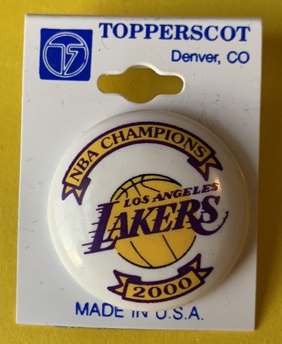 2000 Los Angeles Lakers Vintage NBA Finals Champions basketball Button ...
