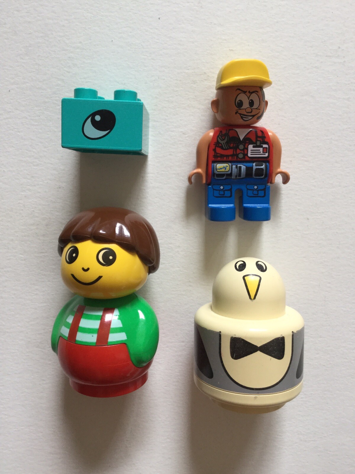 Lego Duplo Action Wheelers Worker Dark Turquoise Eye Primo Penguin Boy ...
