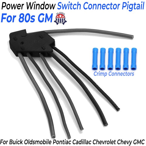 For 80s GM C10 Monte Carlo Power Window Dual Switch Pigtail Connector ...