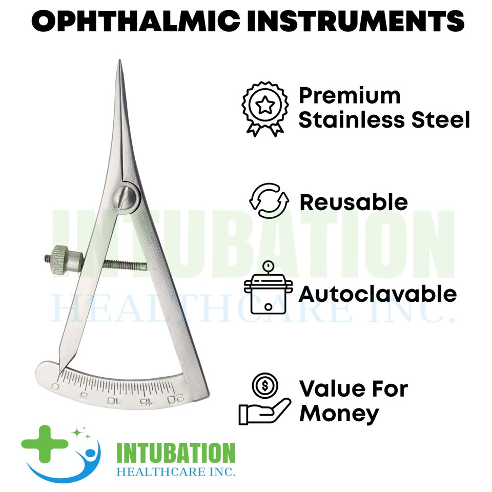 Castroviejo Caliper Eyelid Surgical Ophthalmic Instruments Bone Mapping ...