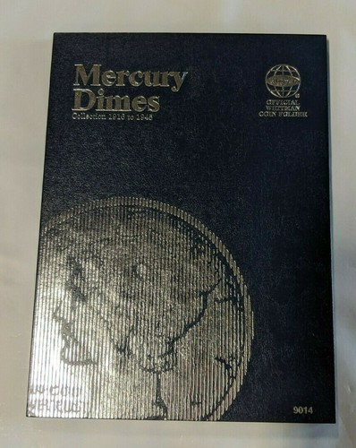 Mercury Dimes 10c Album Coin Folder Whitman Silver Collection 1916-1945 ...
