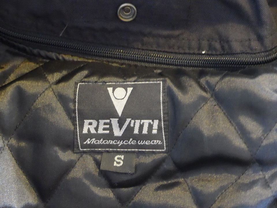 REVIT VORT-X BLACK AND RED FABRIC MOTORCYCLE JACKET, SMALL SIZE | eBay UK