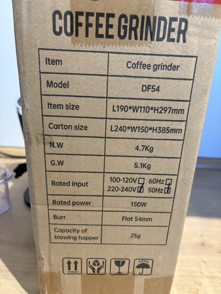 DF54 Kaffeemühle G-iota Schwarz, 5 Monate Alt, OVP | eBay