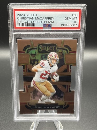 2023 Panini Select - Concourse Christian McCaffrey #88 Copper Prizm Die ...