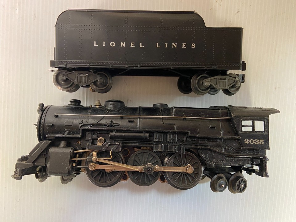POSTWAR LIONEL 2035 PRR K4 PACIFIC STEAM LOCO & 6466W TENDER TESTED ...