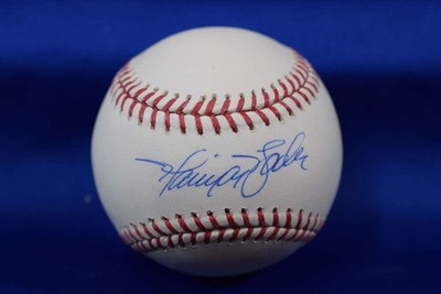 Harrison Bader MLB Authentic COA Autograph Major League OML Signed ...