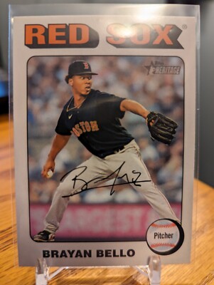 2024 TOPPS HERITAGE- WHITE BORDER PARALLEL - Brayan Bello Boston Red ...