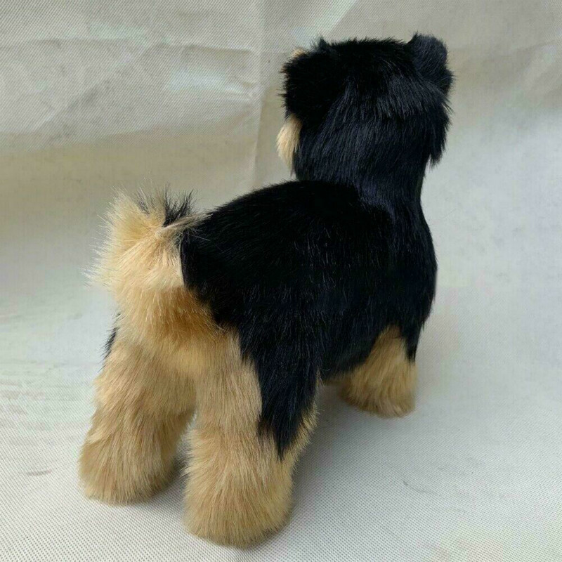 Simulation Toy Dog Realistic Yorkie Dog Puppy Lifelike Stuffed ...