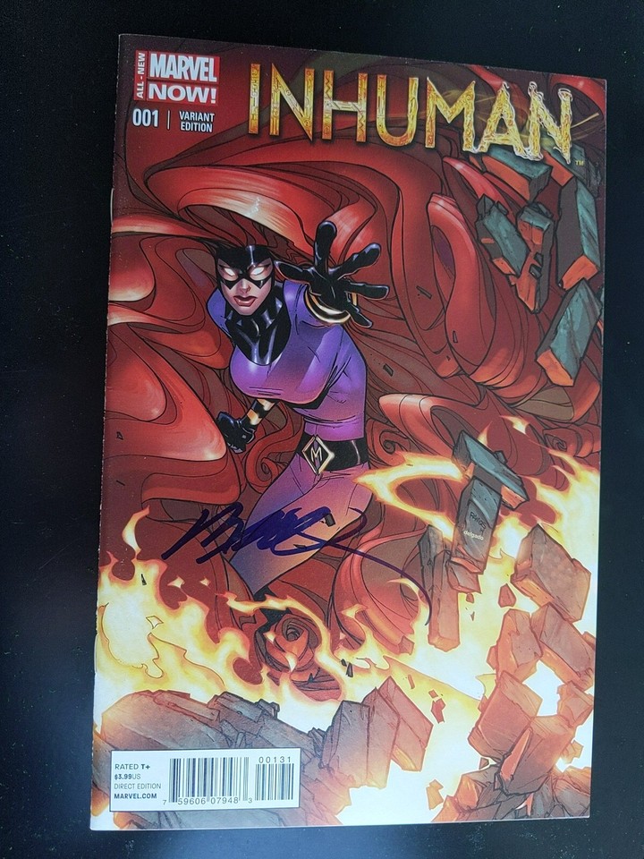 Inhuman #1 1:50 Humberto Ramos Variant Marvel 2014 Signed 1st Lash | eBay