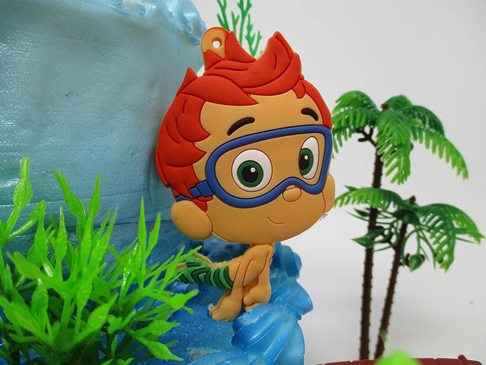 Bubble Guppies Deluxe Birthday Cake Topper Set Nonny, Goby, Mr. Grouper ...