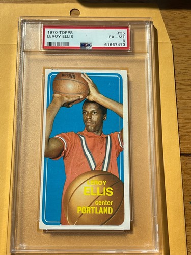 DCC: 1970 Topps NBA LeRoy Ellis #35 PSA 6 EX-MT Portland Trail Blazers ...