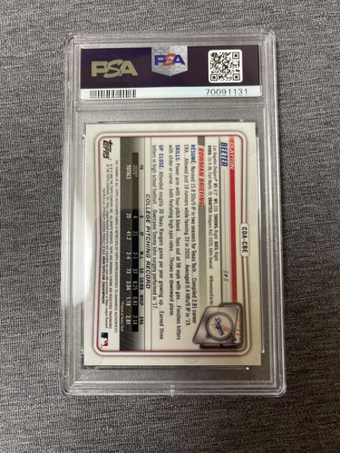 2020 Bowman Draft - Chrome Draft Picks Autographs Purple Refractor #CDA ...
