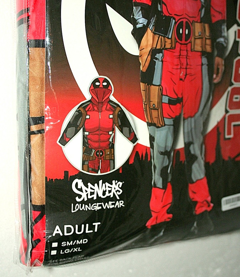 Marvel Deadpool Sleep Union Loungewear 2018 Halloween Full Robe New in ...