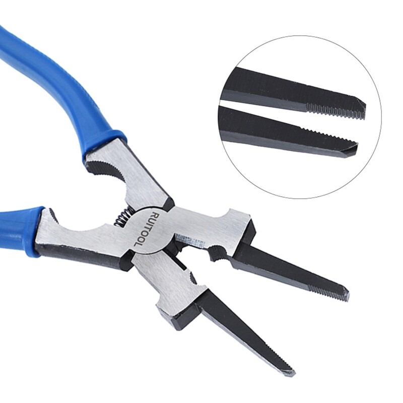 Multipurpose MIG Welding Pliers Flat Mouth Pincers Wire Cutting Spring ...
