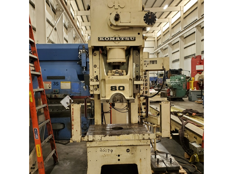 1975 Komatsu OBS 80 Punch Press 88 Tons 60 Cycle 440 Volts HP Main ...