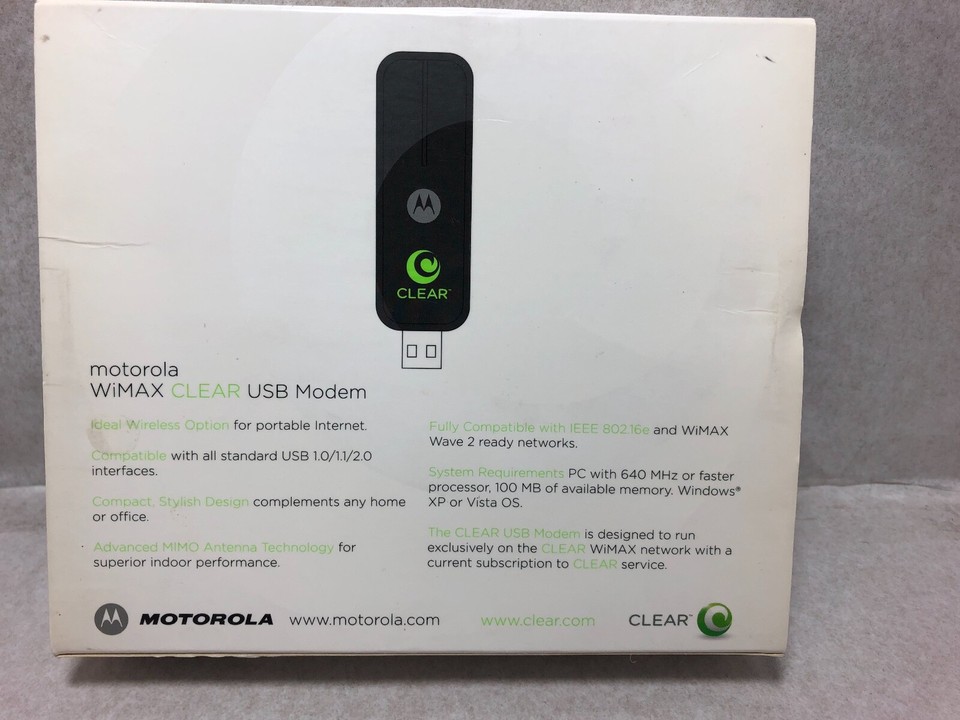 CLEAR VOICE MOTOROLA ADAPTOR - USB MODEM - MODEM - MODEM SERIES M BRAND ...