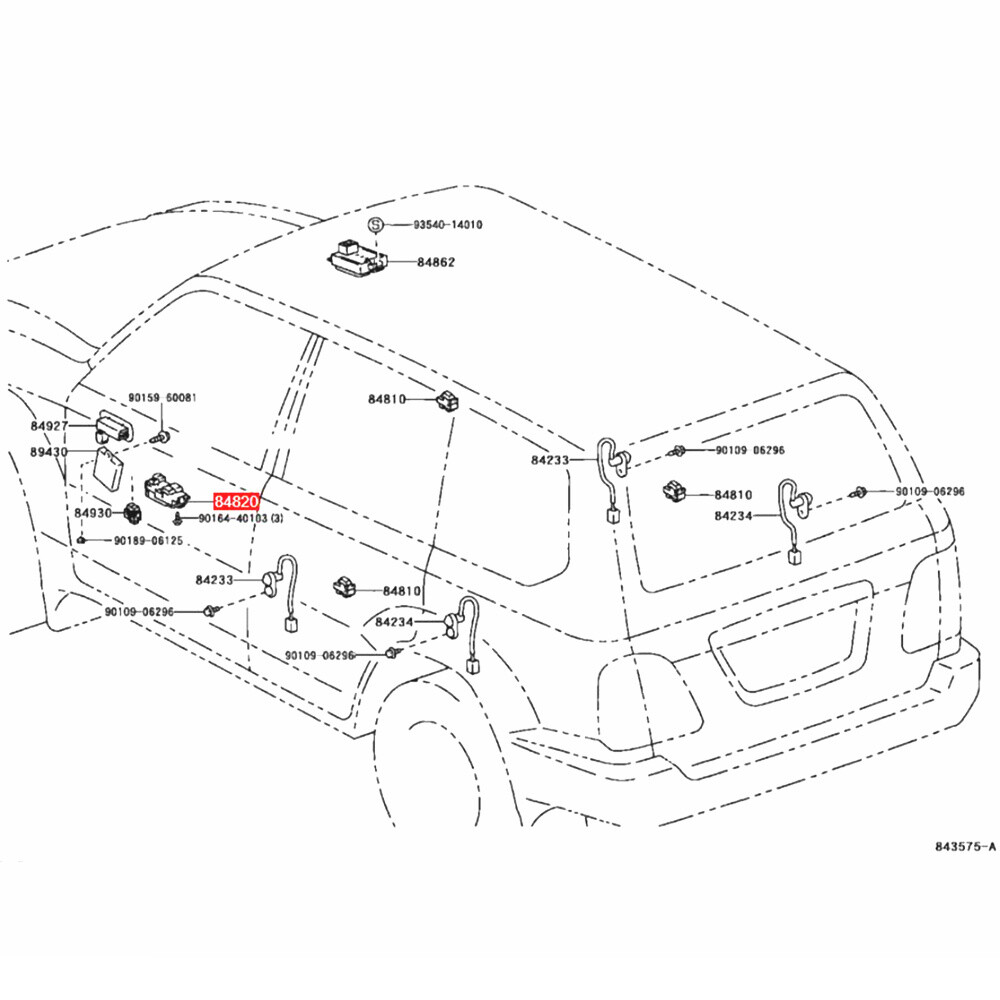 84820-60100 Master Power Window Switch for Lexus 1998-2002 LX470 | eBay