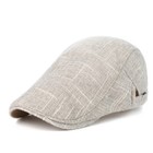 ZONBAILON Men's Striped Casual Beret Outdoor Warm Knit Hat Soft Top Hat ...