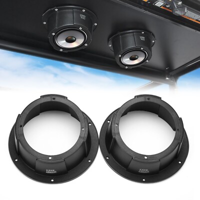 1 Pair 6.5'' Speaker Pods Enclosures Mount Boxes For UTV ATV Door Kick ...