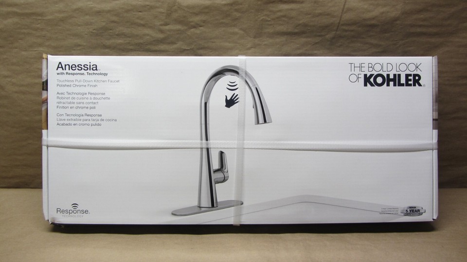 KOHLER Anessia R31890-CP-AA Polished Chrome 1 Handle Pull-down Kitchen ...