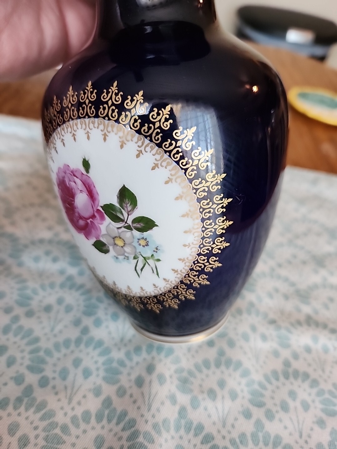 Vintage Reichenbach German Democratic Republic Fine China Vase Echt ...