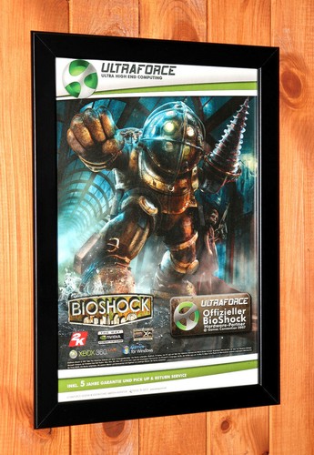 BioShock PS3 Xbox 360 PC Big Daddy Promo Poster Ad / Art Framed | eBay