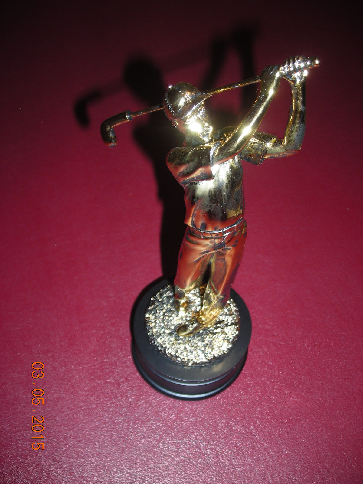 Male Golf Statue Gold Electroplated Resin Award Trophy 9-3/4"- FREE ...