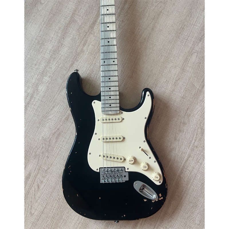 Electric guitar Relic alder body maple neck semi gloss finished nitro ...