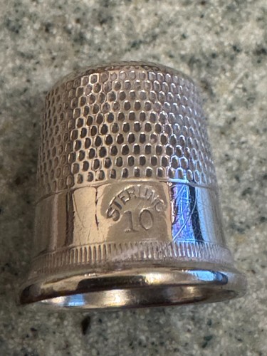 Sterling Silver Thimble, Mystery Maker, Vertical Lines, classic look ...