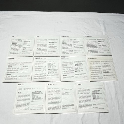60 Vintage Atlas Editions Classic Cars Info Spec Cards Prints | eBay