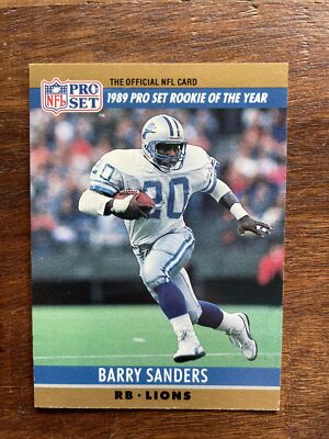 1990 Score Barry Sanders #1 Football Card | eBay