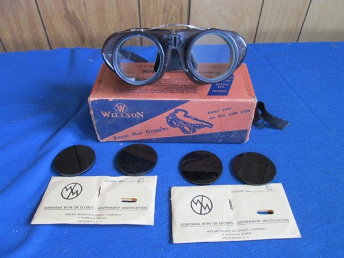 Vintage Willson Kover Mor Goggles Safety Glasses Steampunk Welding ...